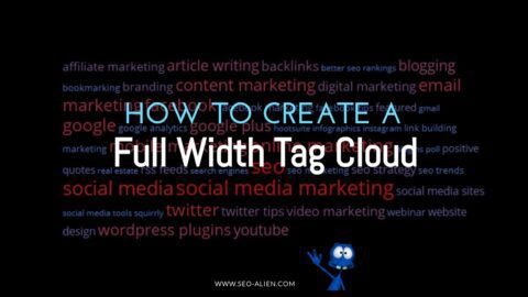 How to Create a Full Width Tag Cloud with Divi Theme